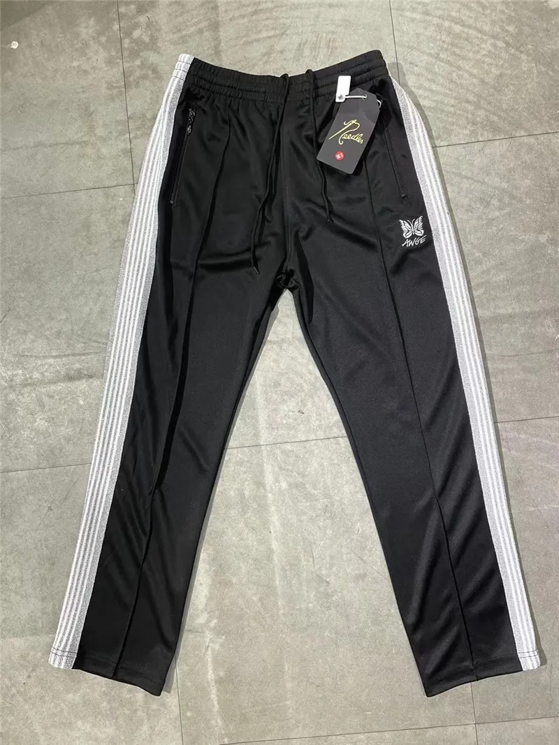 High Quality Embroidered Butterfly Needles Track Pants For High Quality Embroidered Butterfly Needles Track Pants For