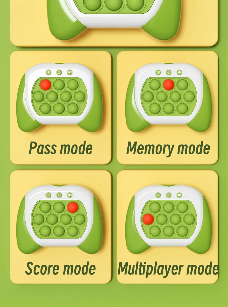 Light Up Pop It Game Electronic Quick Push Decompression Toy, Sensory ...