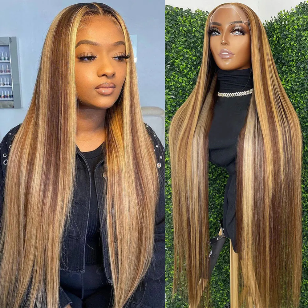HD Lace Front Human Hair Wigs 13x6 Brazilian Remy Straight Hair Wigs ...