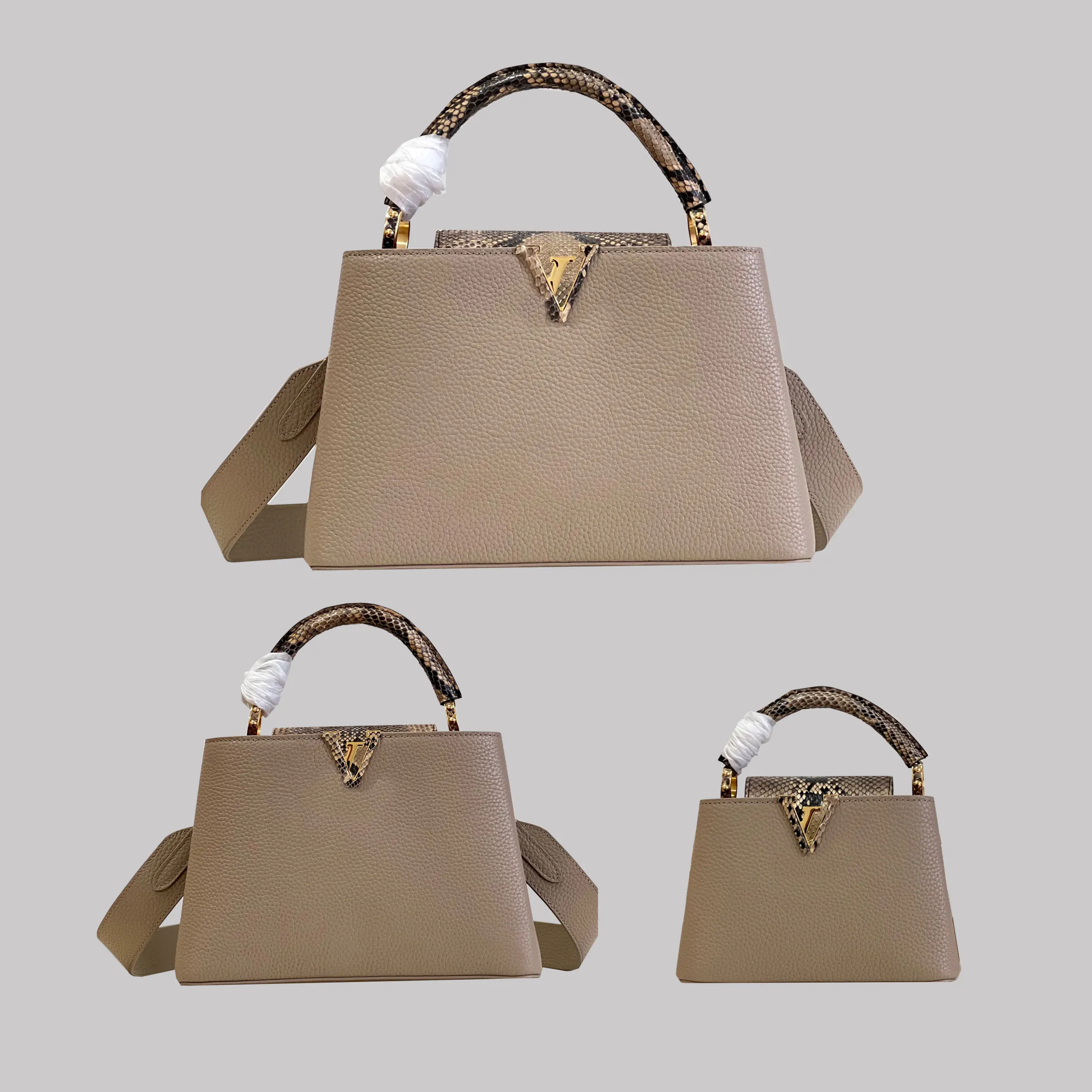 Designer Tote Bag Set: Women's Large Capacity Capucines Style Handbag ...