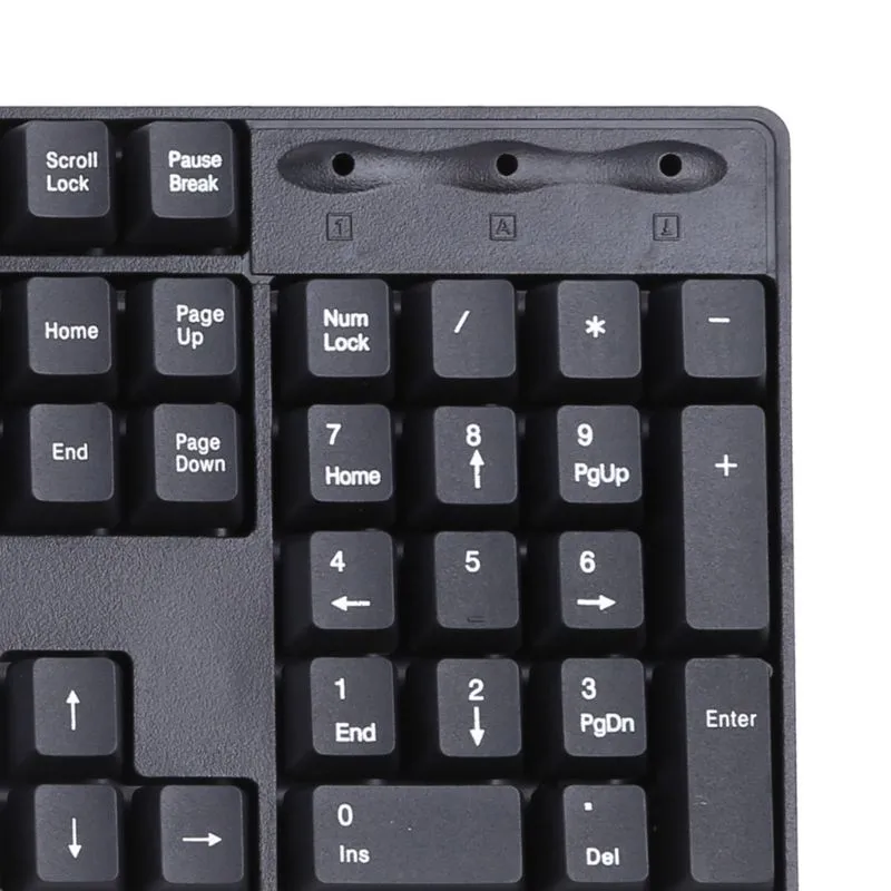 Full Size Russian English Silent Keyboard - 104 Keys, Waterproof Office ...