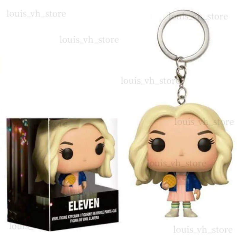 Stranger Things Eleven Demogorgon Dustin Barb Steve Robin Keychain Toy ...