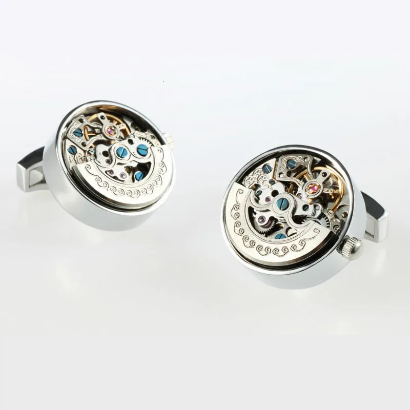 DHgate.com:Watch Movement Cufflinks for Men - Steampunk Gear Mechanism ...