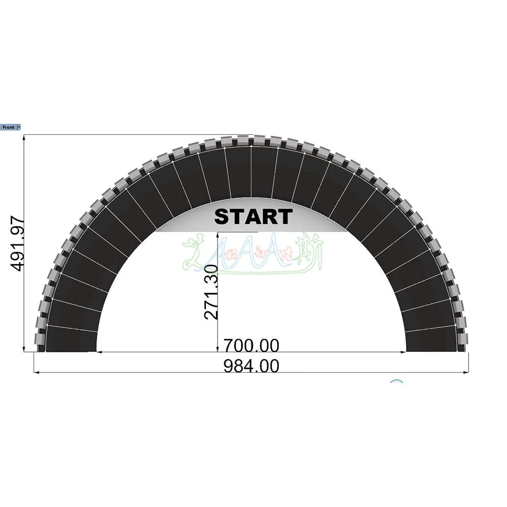 Wholesale Outdoor Inflatable Tire Arch With Banner... From Aceairart123 ...