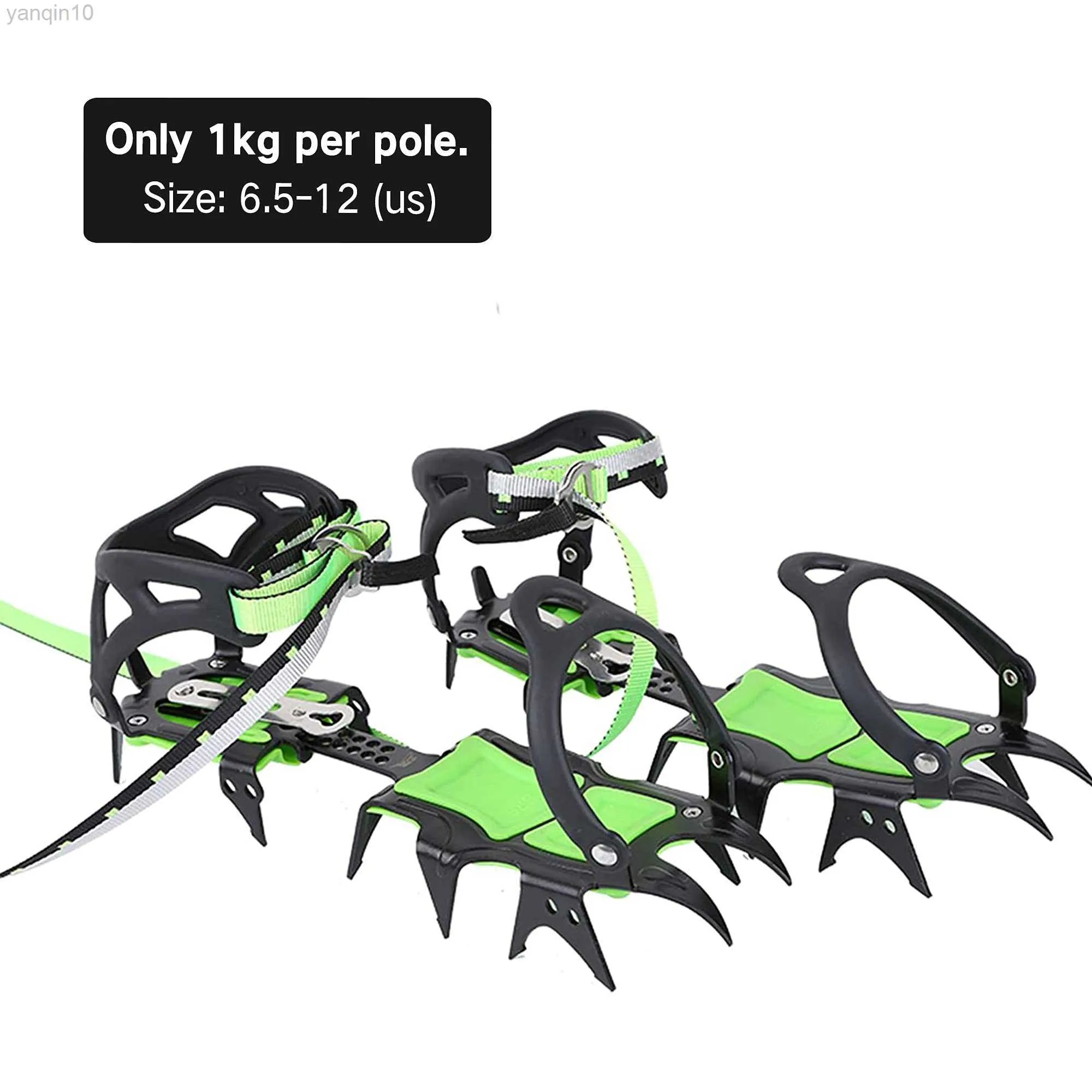 DHgate.com:Manganese Steel 14-Tooth Non-Slip Ice Snow Crampons ...