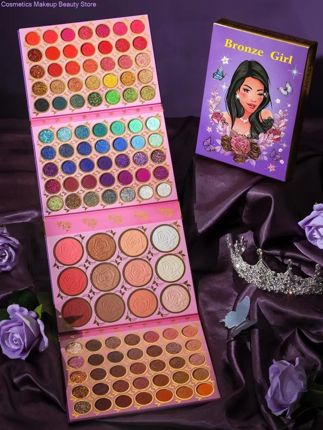 Eye Shadow Makeup Set Eyeshadow Palette Highlighter Bronzer Face Blush ...