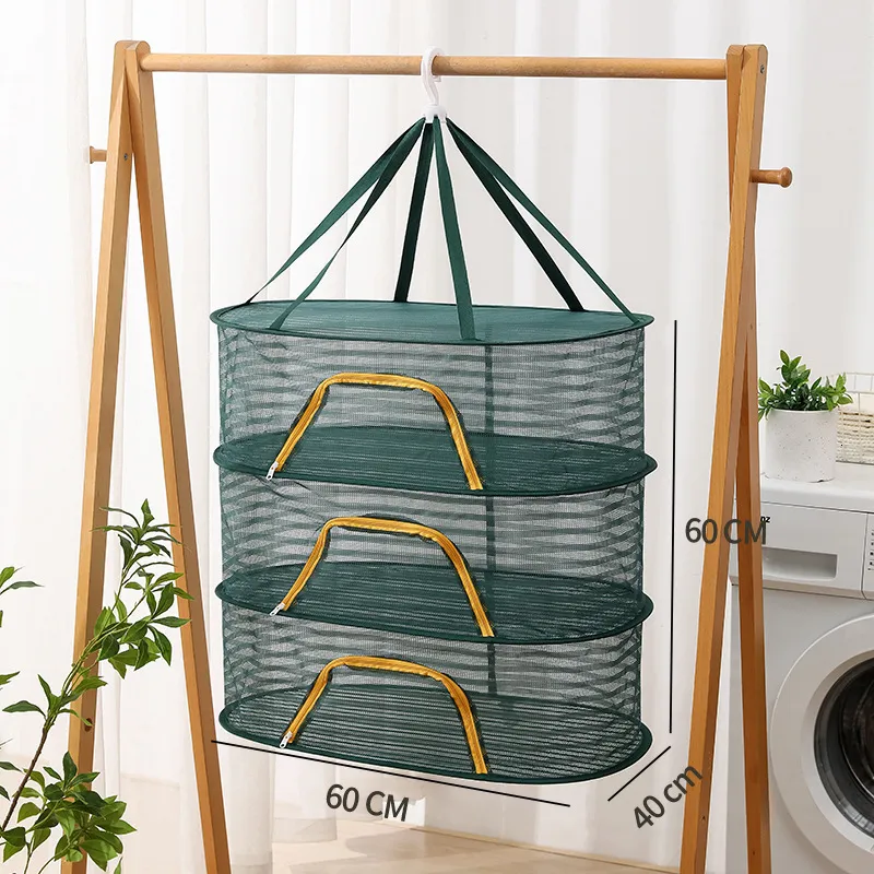 DHgate.com:Foldable Hanging Drying Net for Vegetables, Fruits, Herbs ...