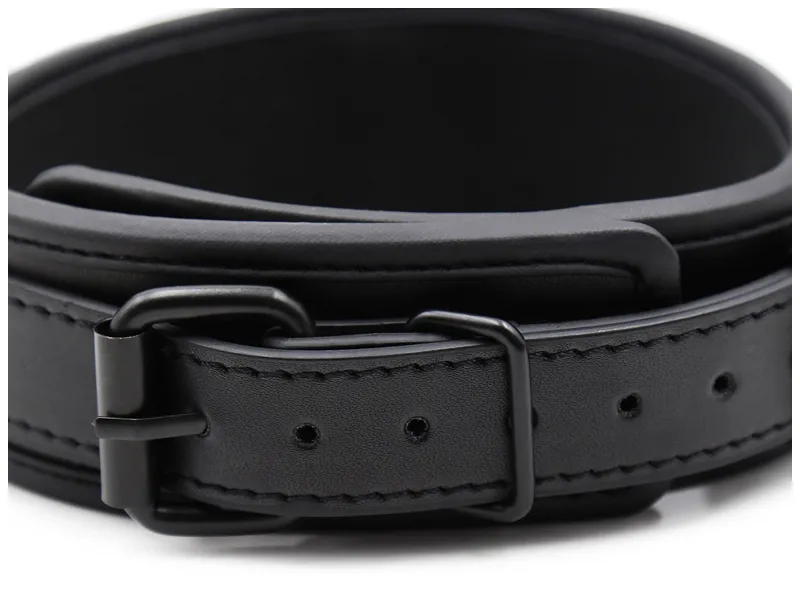 Bondage Bdsm Collar Leather And Iron Chain Link Bdsm Slave Collars ...