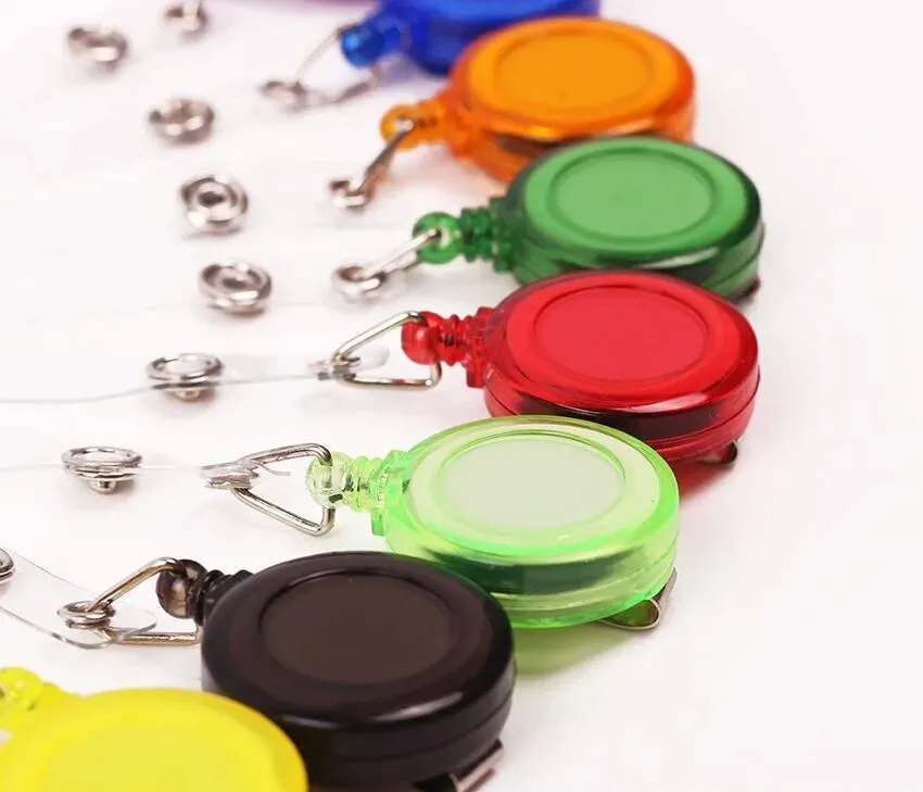 DHgate.com:Colorful Retractable Badge Reels with Metal Clip for ID ...