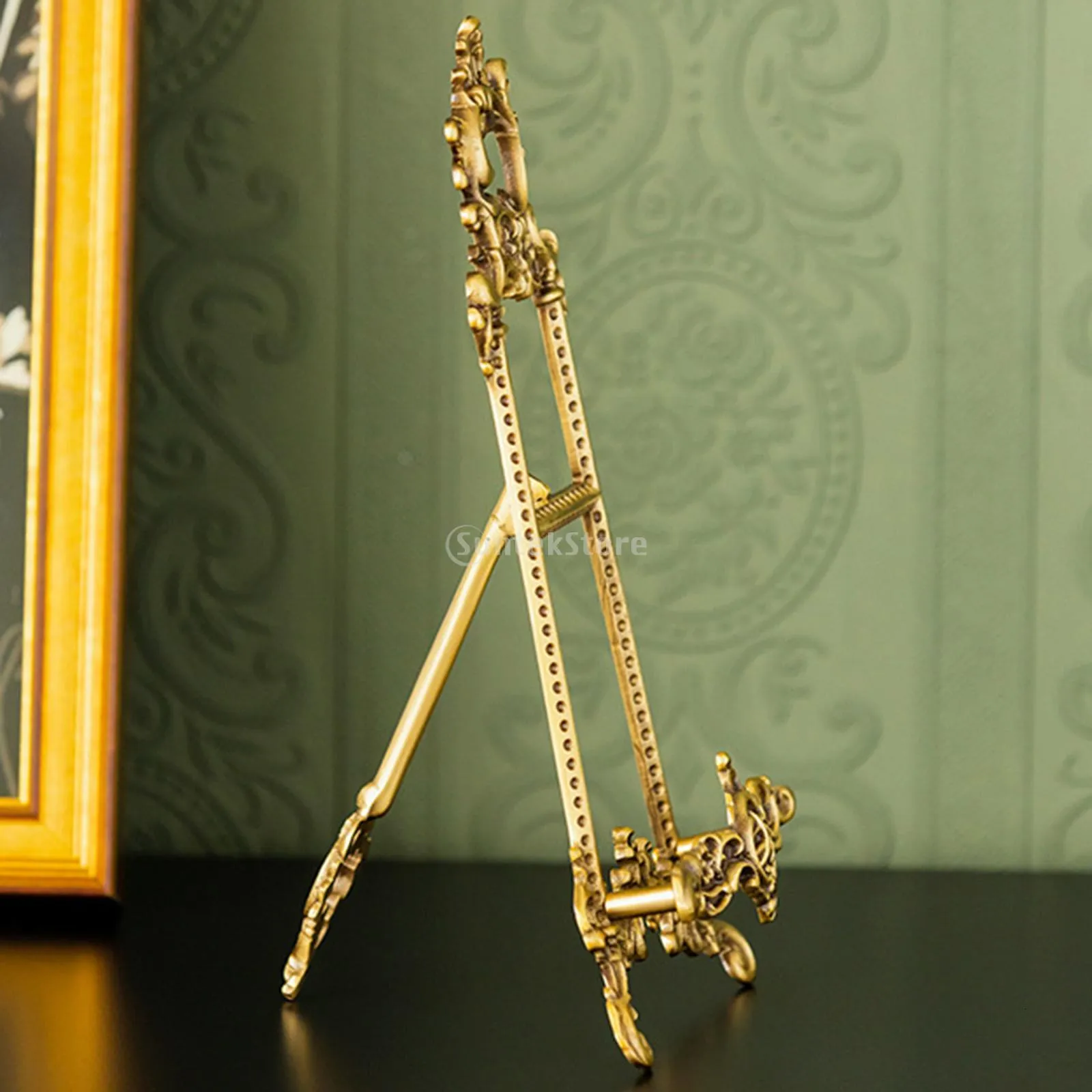 Vintage Brass Plate Easel Stand Metal Decorative... From Ping009, $29. ...