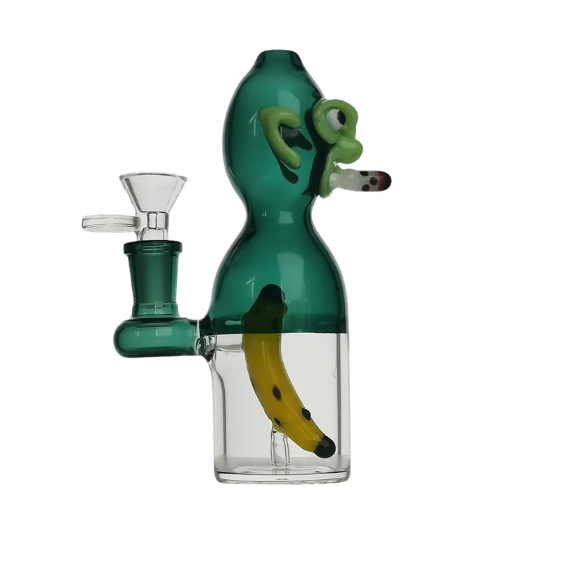 Bulk Order Glass Bong With Monkey Head, Recycler, 16cm Height, And 14mm ...