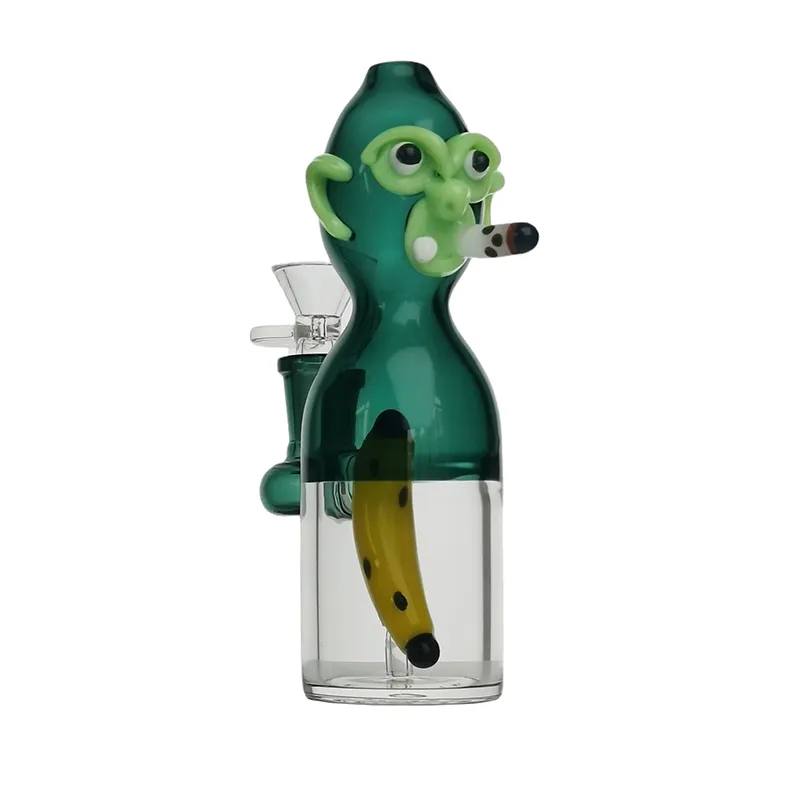 Bulk Order Glass Bong With Monkey Head, Recycler, 16cm Height, And 14mm ...