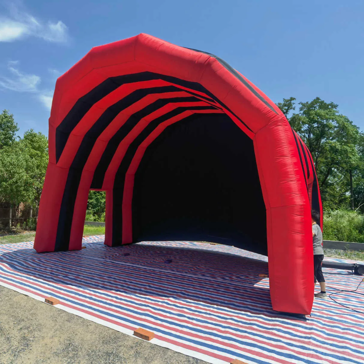 DHgate.com:Inflatable Red and Black Stage Tent w/ Oxford Canopy for ...