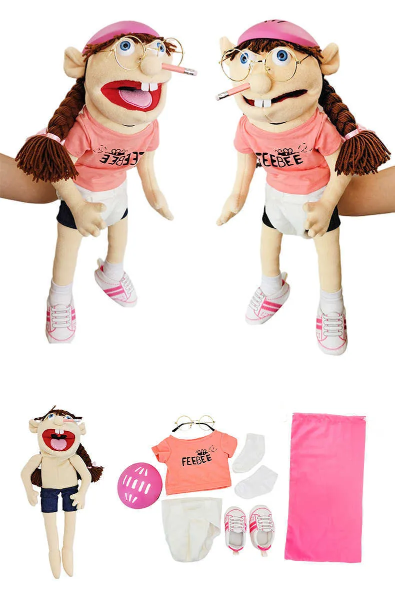 60cm Jeffy Puppet Doll Hand Puppet Plush Toy For Kids, Soft & Realistic ...