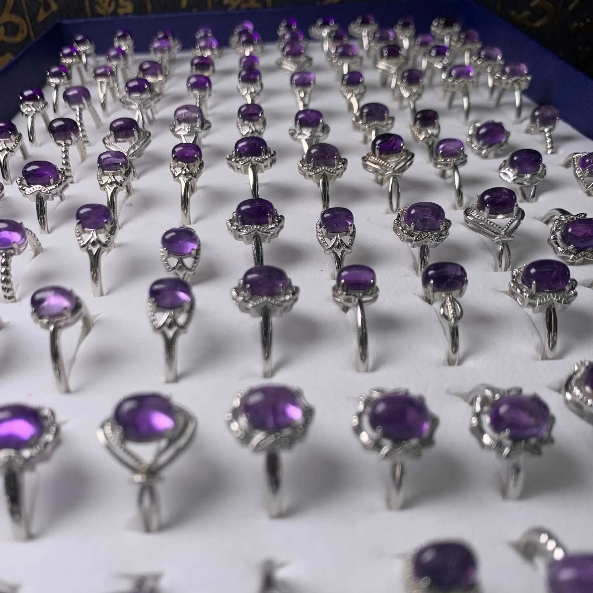 DHgate.com:Exquisite Amethyst Crystal Rings: Sterling Silver, Bulk ...