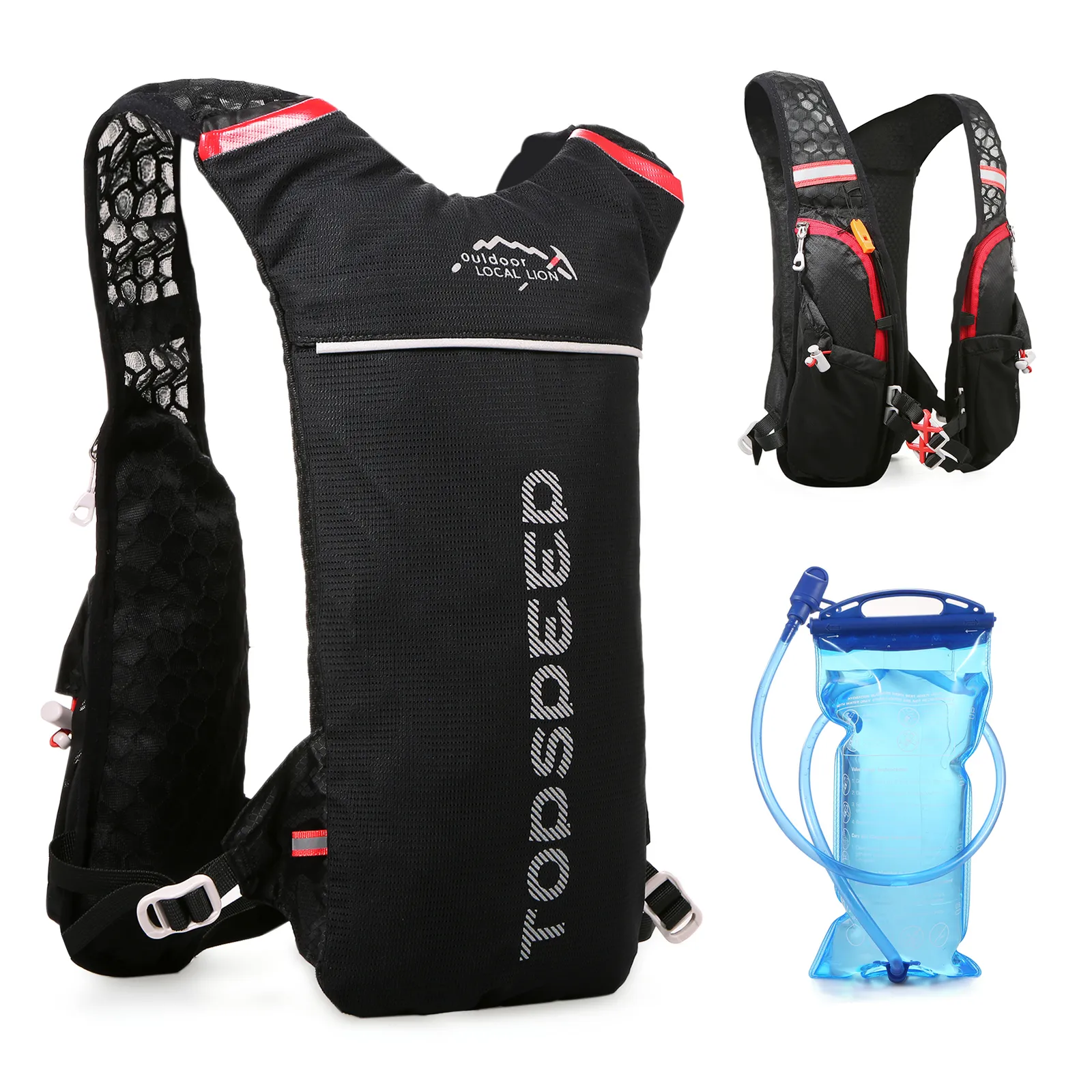 DHgate.com:Lightweight Breathable Hydration Backpack with 2L Water ...
