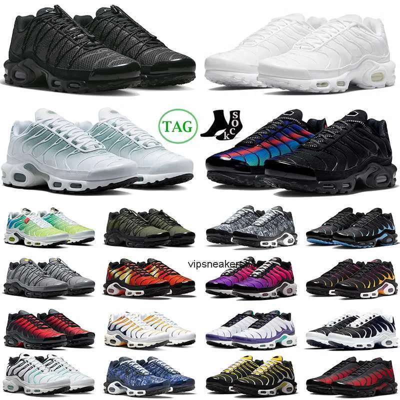 TN Terascape Plus All Black Running Shoes Men's And Women's Outdoor ...