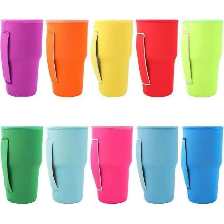 Reusable Handles Ice Coffee Cup Sleeve Neoprene... From Springfang, $1. ...