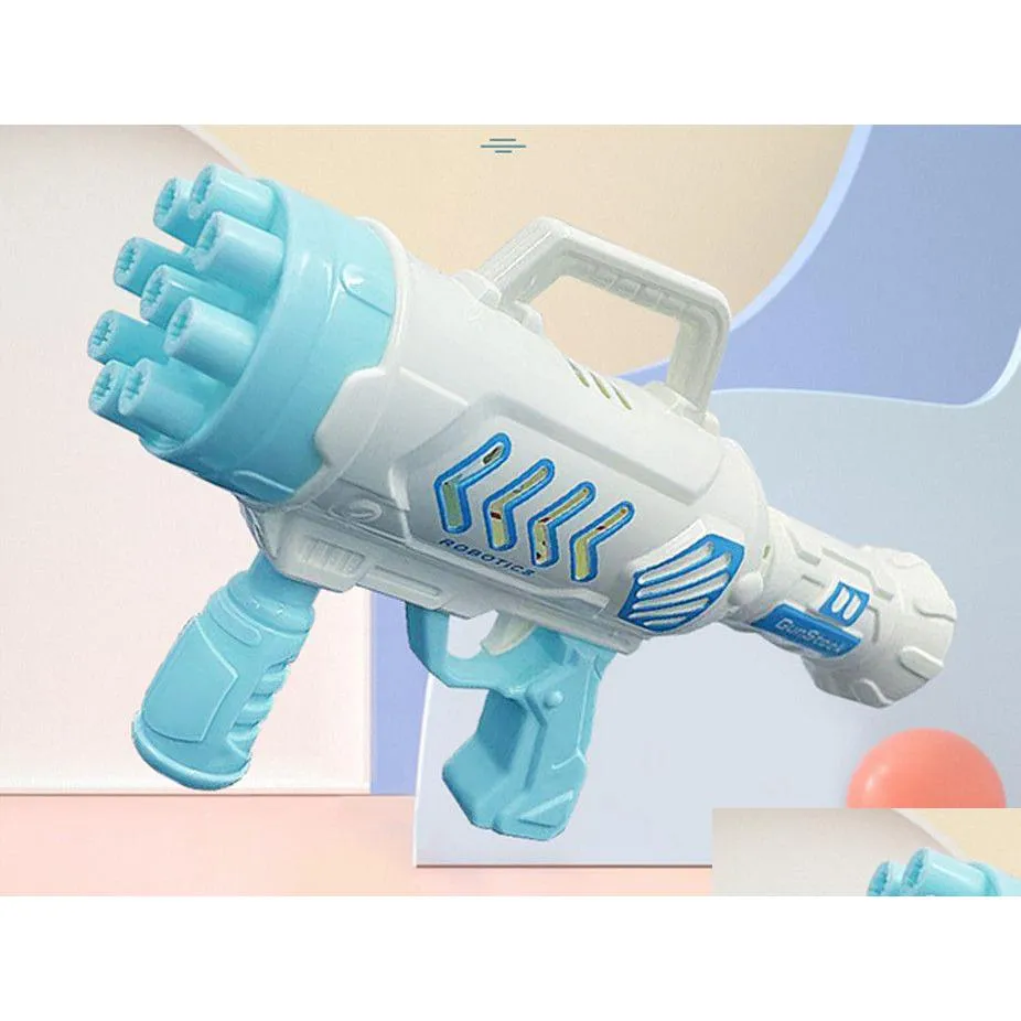 DHgate.com:2024 Summer Rocket Bubble Gatling Water Gun - 9-Hole ...