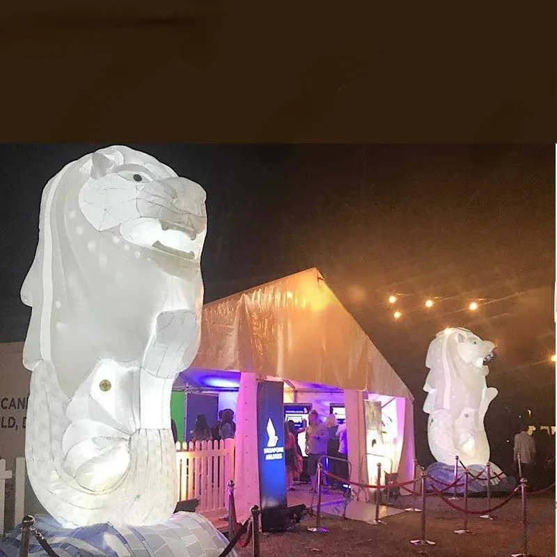 Wholesale Wholesale Giant LED Inflatable Lion Mascot For Mondetta ...