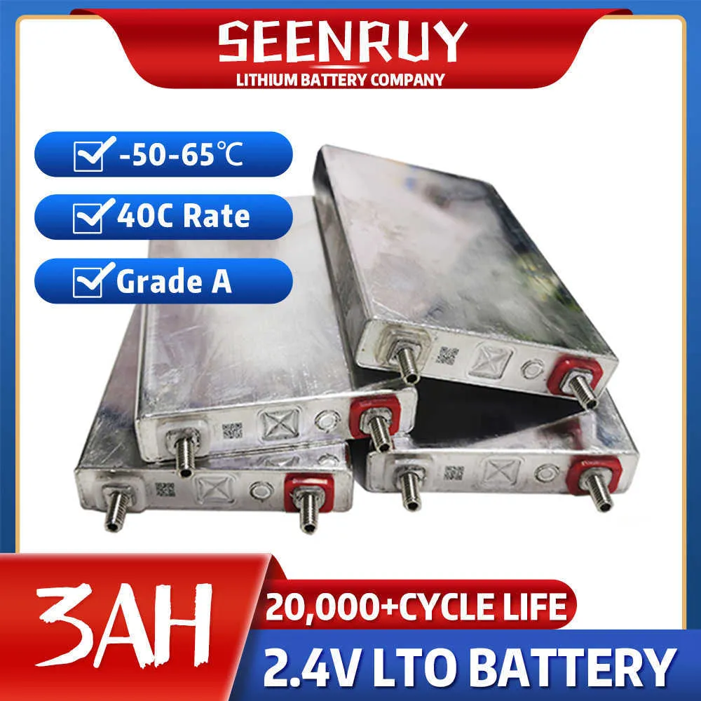 40C High Rate 2.3V 3000mAh LTO Battery 2.3v Lithium Titanate Battery ...