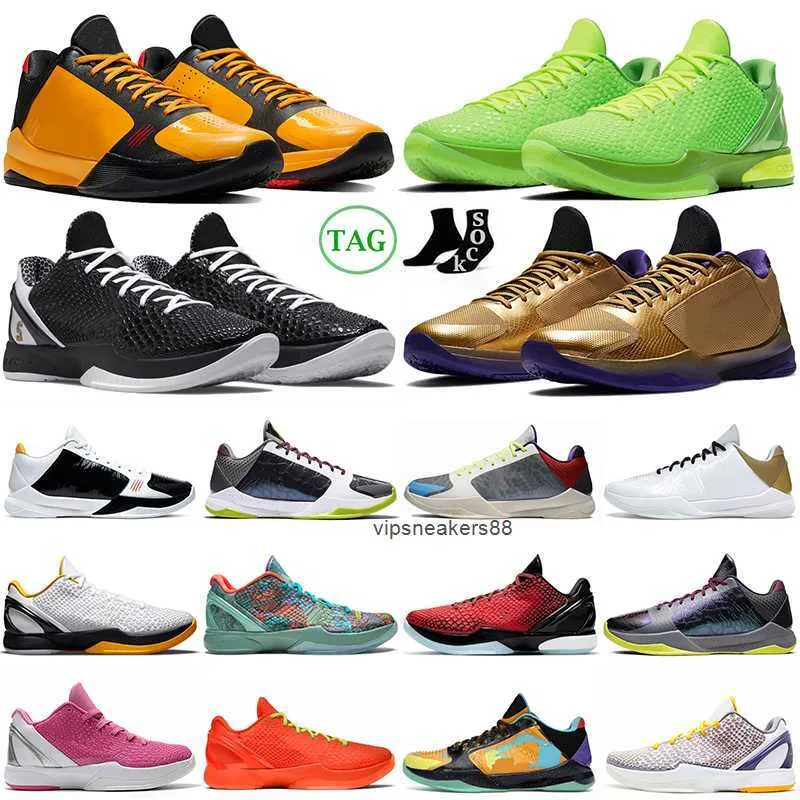 Mamba 6 Protro Reverse Grinch Grinch Basketball Shoes For Men Del Sol ...