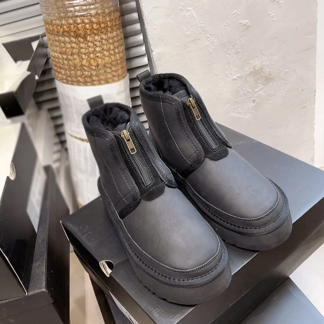 Classic Ultra Mini Snow Boots: Chestnut Tasman Slippers For Warm And ...