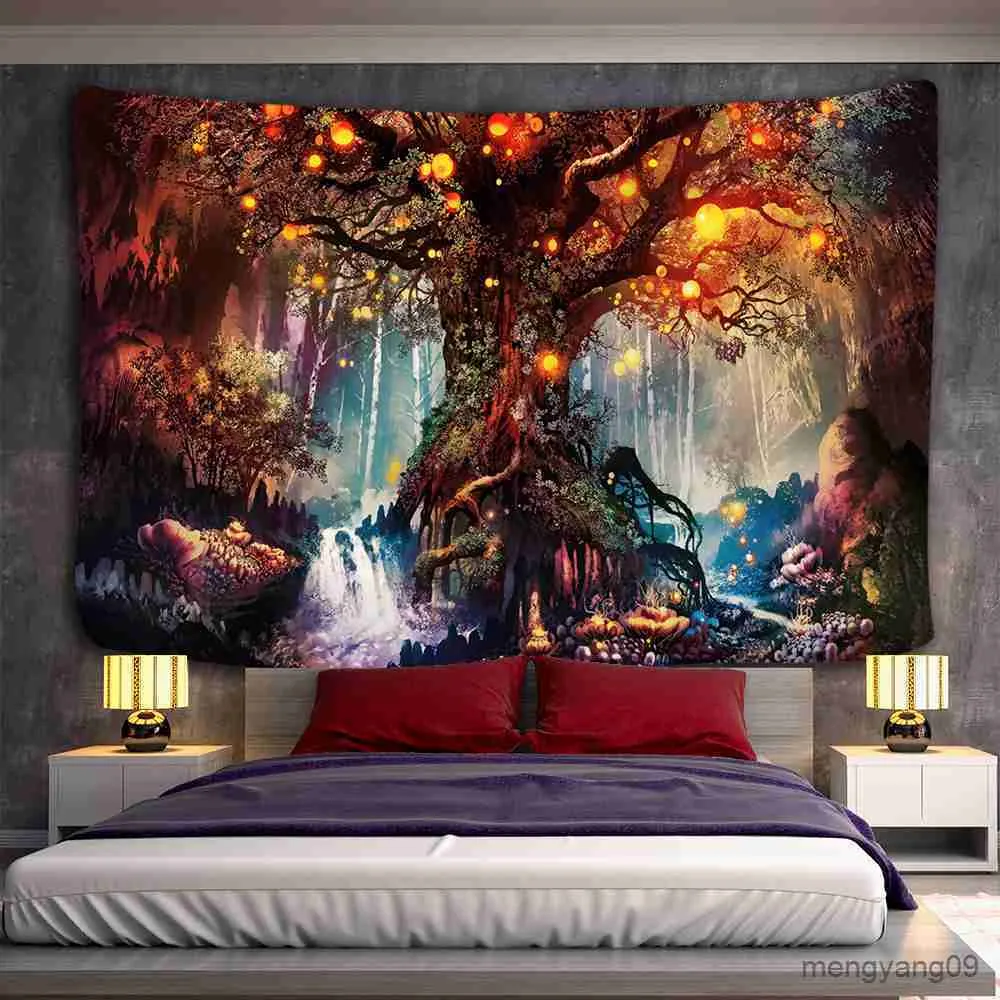 DHgate.com:Christmas Forest Tapestry, Large Wall Hanging, Nature ...