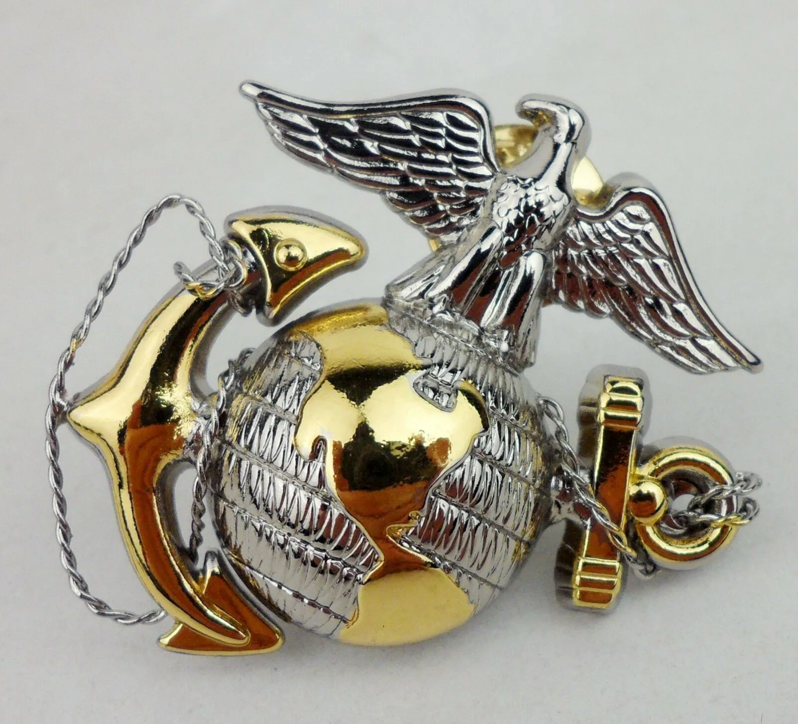 DHgate.com:USMC Officer Cap Badge Metal US Marine Pin 360 Degree ...