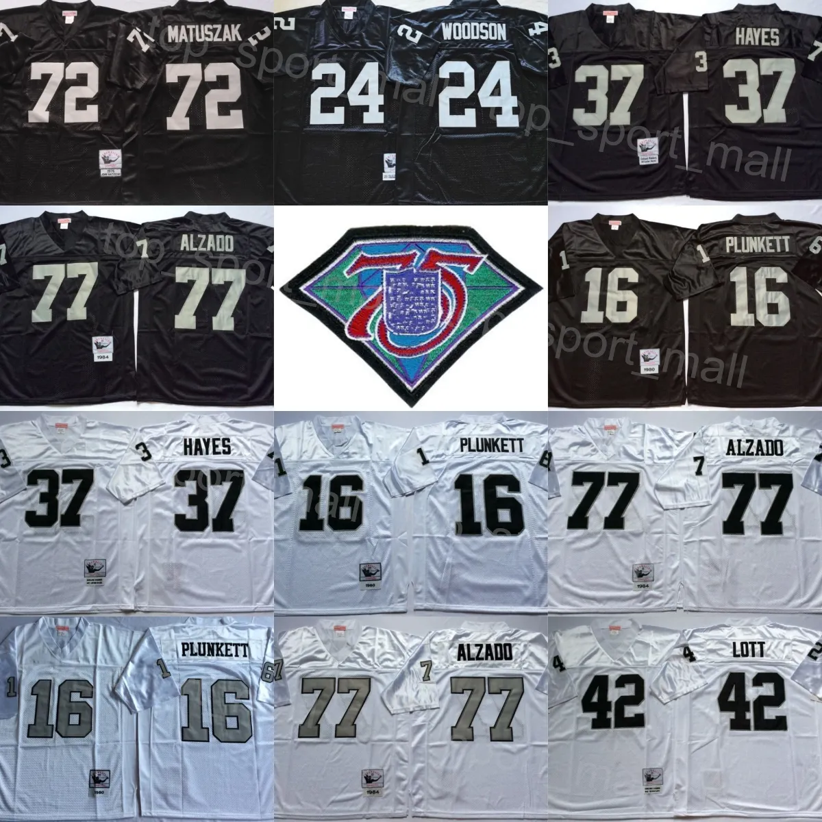 Mejor Precio En A Granel Retro Football 16 Jim Plunkett Jersey 1976 ...