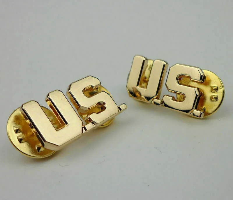 DHgate.com:WWII US Army Officer Screwback Collar Badge Classic Military ...