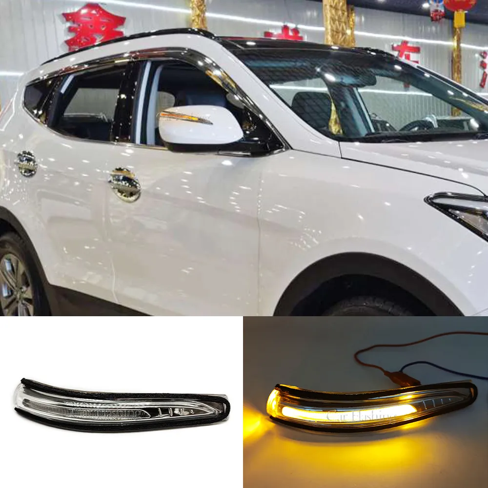 LED Side Auto Dimming Rear Mirror Turn Signal Blink Flasher For Hyundai ...