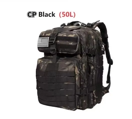 Large Capacity Tactical Backpack For Outdoor Activities 50L Capacity ...