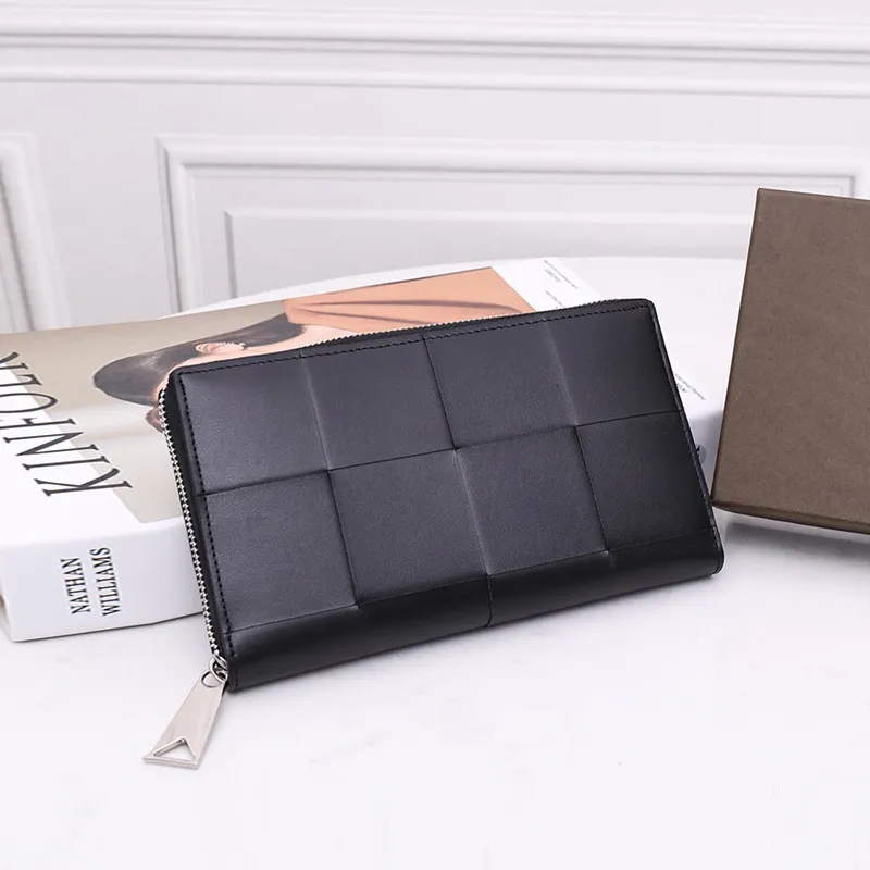 Genuine Leather Wallet Luxury Brand Design Zipper Long Wallet High ...