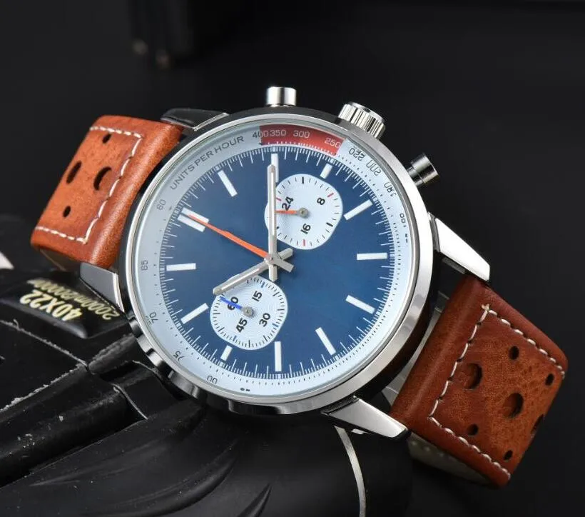 Popular Mens Sub Dials Working Stopwatch Watches Stainless Steel Mesh ...