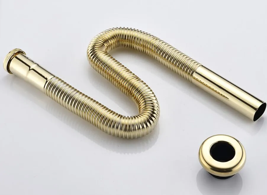 Gold Brushed Stainless Steel Brushed Gold Sink Faucet Deck Mounted ...