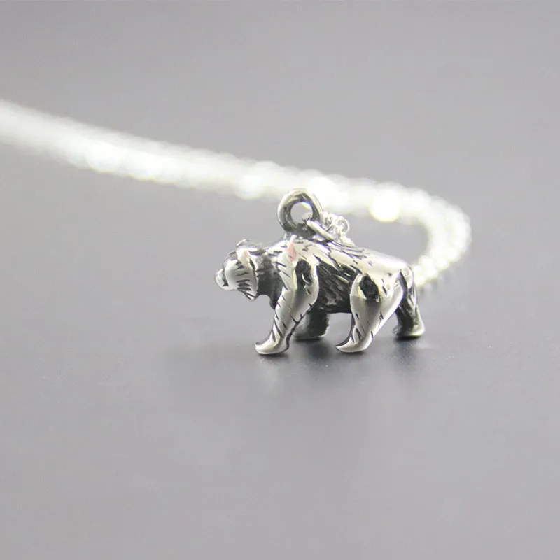 Everfast New DIY Vintage 3D Polar Bear Stainless Steel Custom Necklace ...