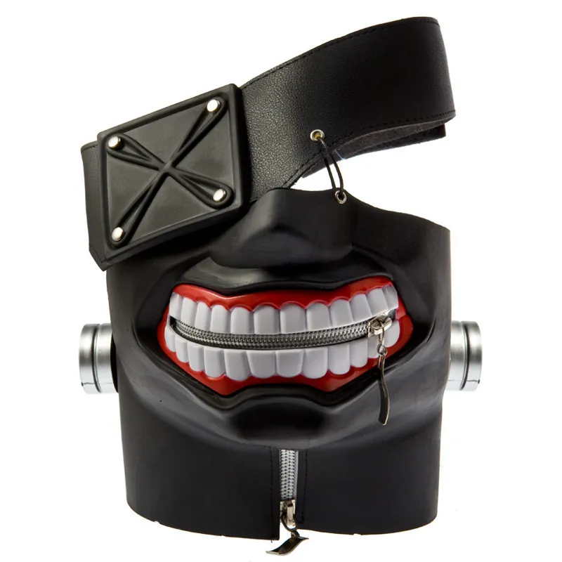 Tokyo Ghoul Masks: Anime Cosplay Mask, Adjustable Faux Leather ...