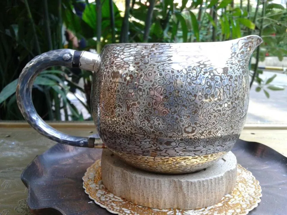 DHgate.com:Wood Grain Gold Tea Set: Sterling Silver 274G Cup with Gift Box for Tea Ceremonies ...