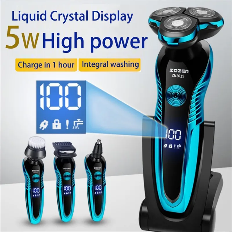 Electric Shavers Electric Shaver Washable Rechargeable Electric Razor ...