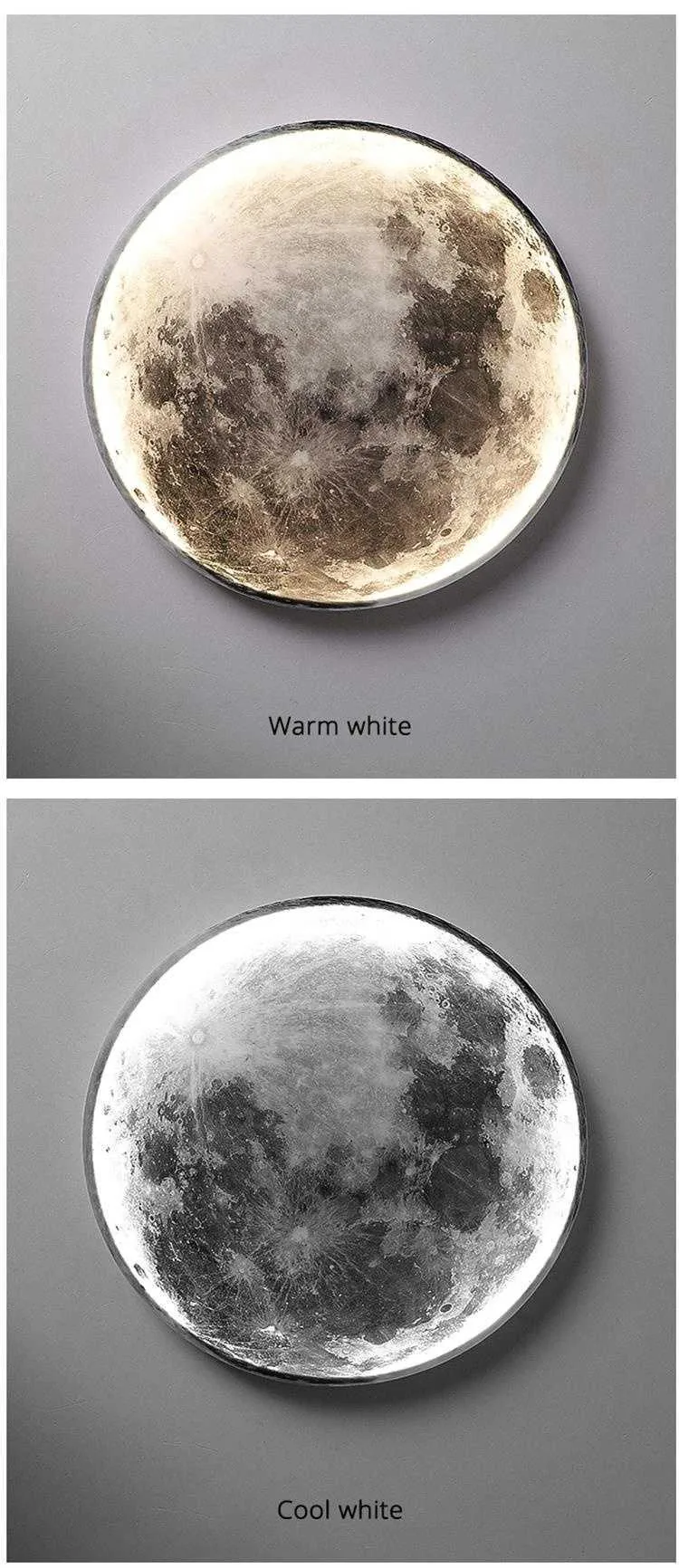 Modern LED Moon Led Moon Wall Light For Bedroom, Living Room, And Home ...
