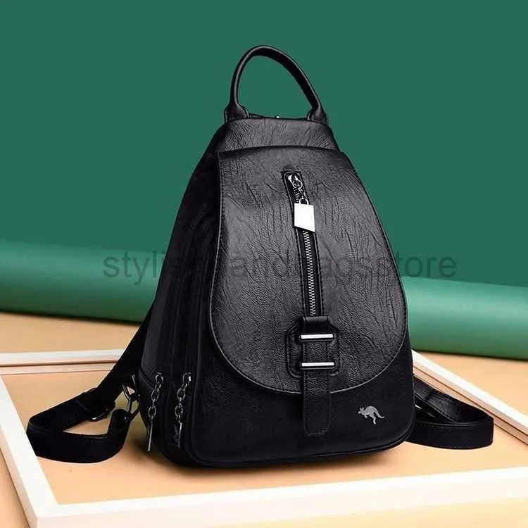 DHgate.com:Leather Backpack: Stylish Cowhide Small Backpack for Women ...