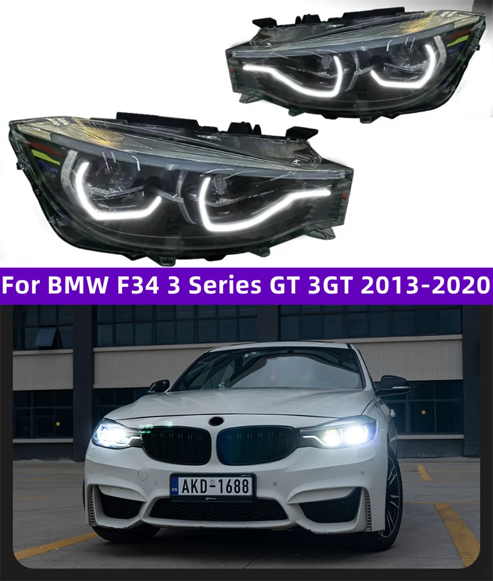 DHgate.com:2024 BMW F34 3 Series GT LED Angel Eye Headlight DRL Hid ...