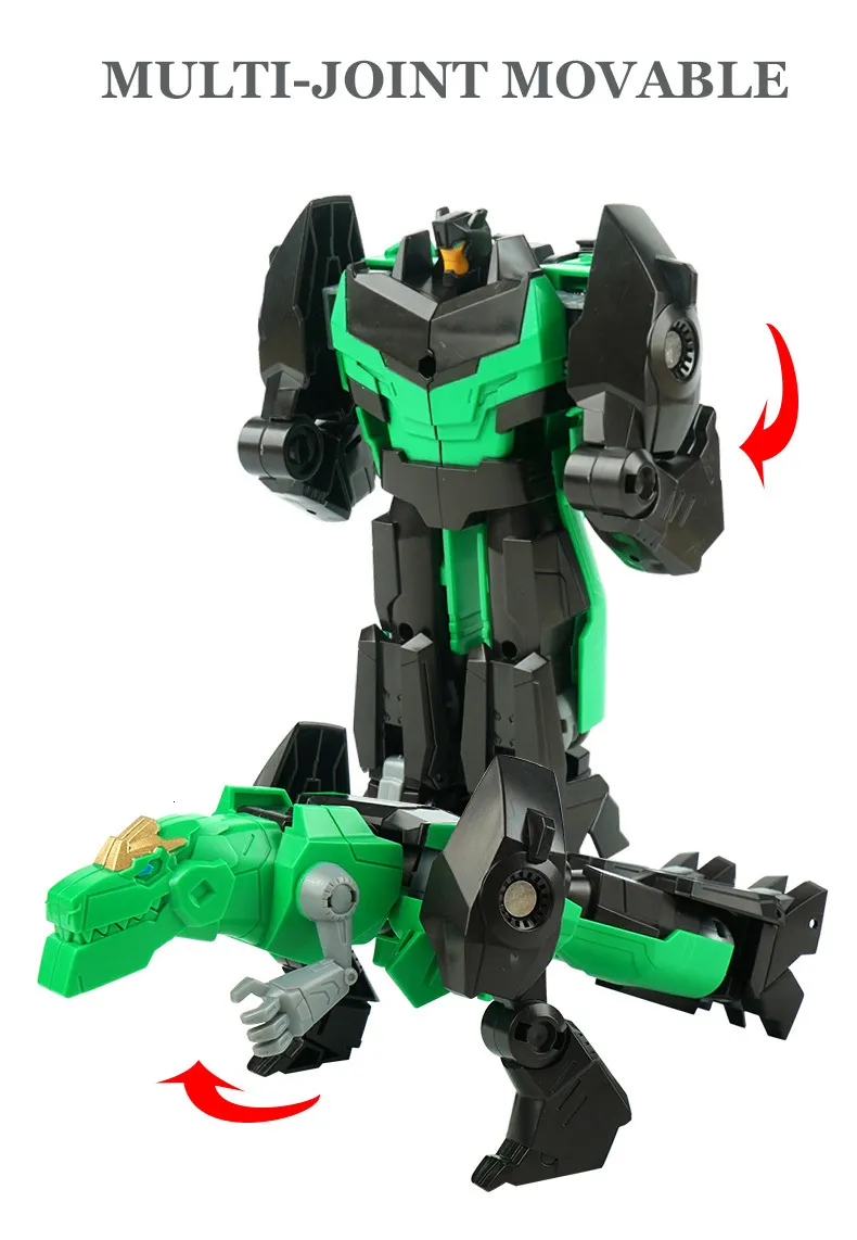4 In 1 Transformation Robot Toys For Kids Anime Aircraft Tank Dinosaur ...