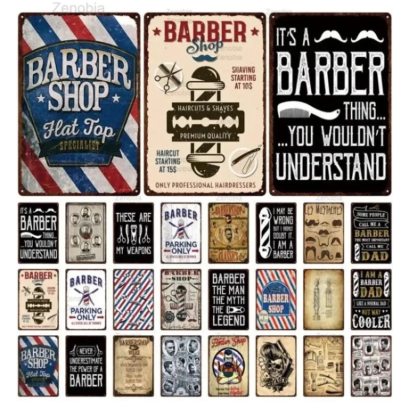 Vintage Barbershop Signs
