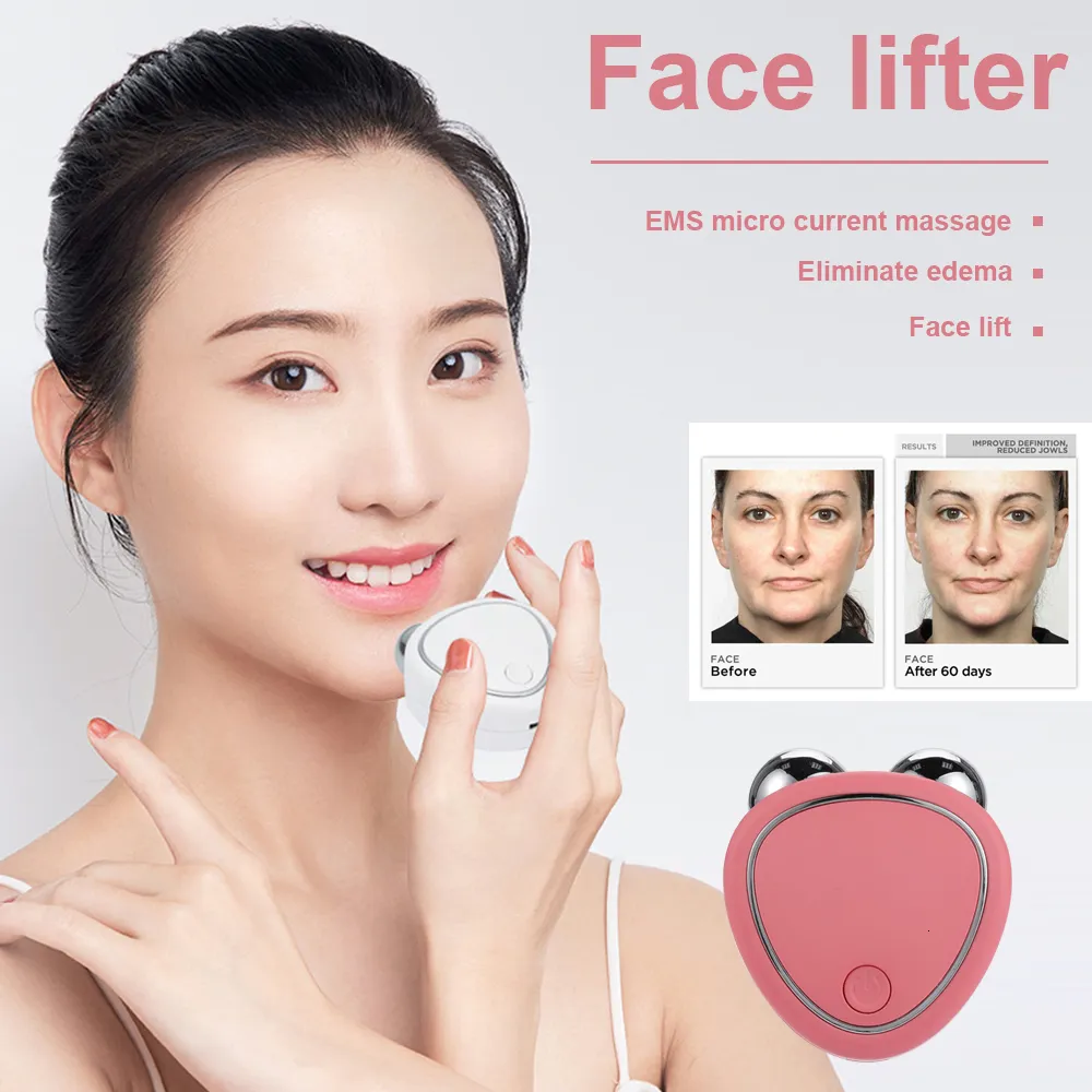 Microcurrent Face Massager Roller Anti Wrinkle, Lifting & Slimming ...