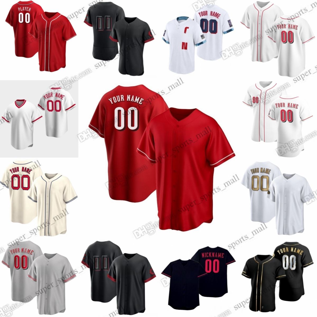 44 Elly De La Cruz Jerseys Personalizados De Béisbol Joey Votto Barry ...