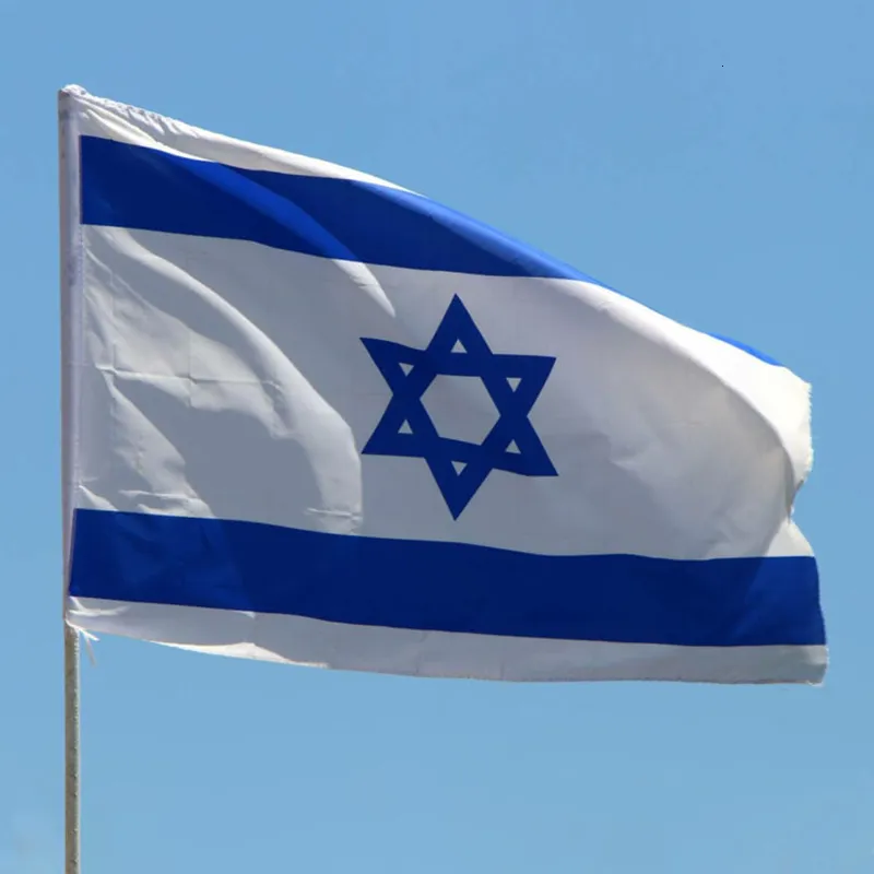 Israel National Flag Blue Banner 90x150cm Hanging Polyester ISR IL For ...
