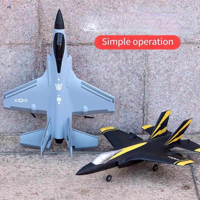 RC Simulated Scaled Down Fighter Jets Four Channels Fixed Wing Foam ...