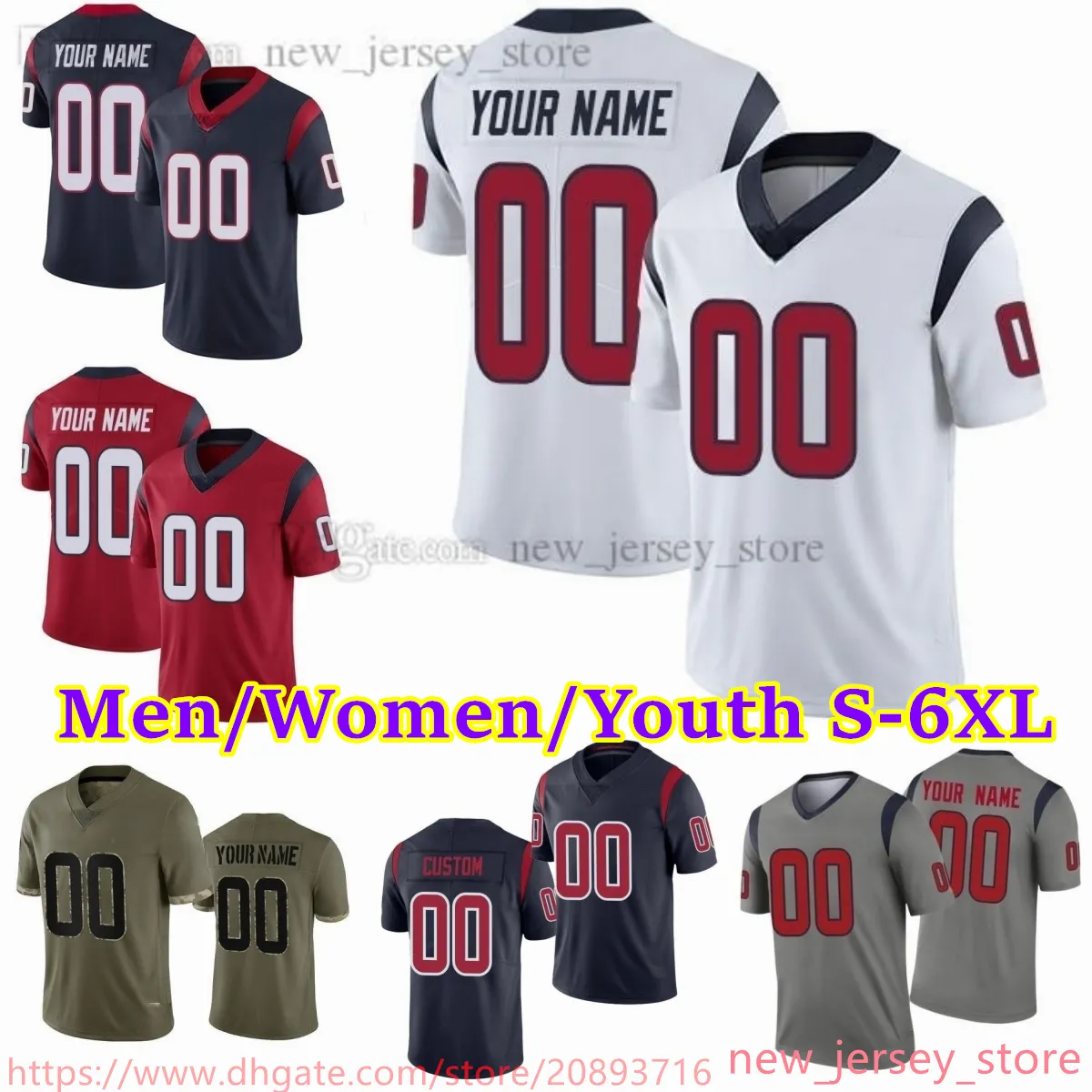 Custom Football Jerseys: Personalized Fan Apparel In Sizes S 6XL Show ...